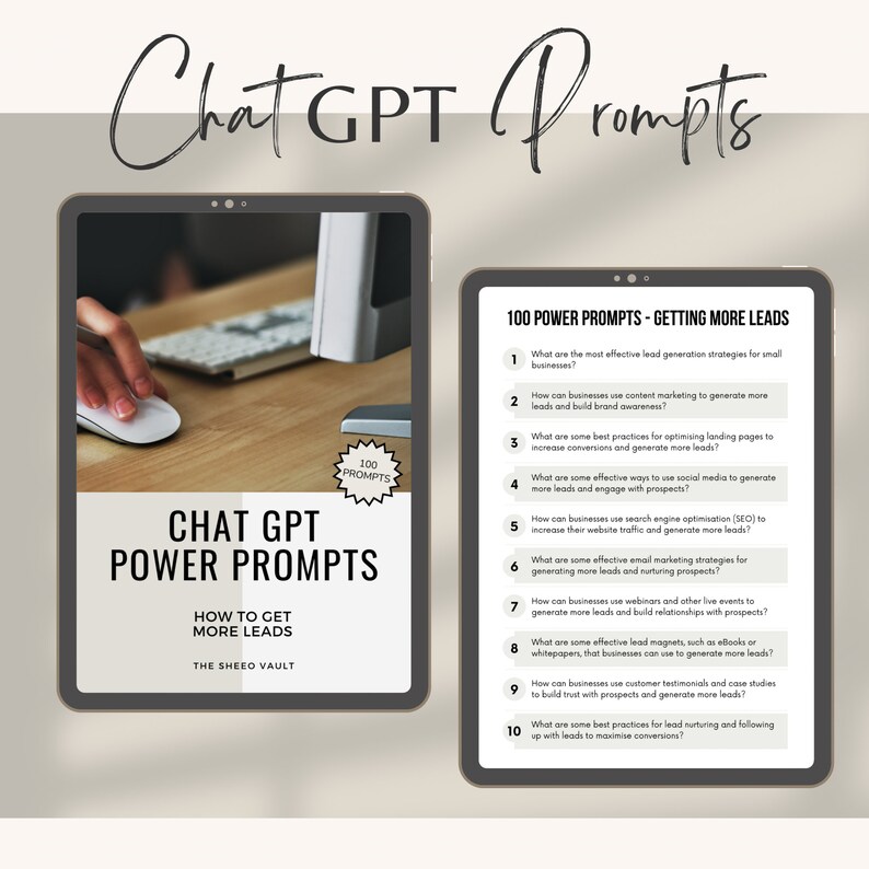 Chatgpt Power Prompts for Leads: Digital Product Prompts for Beginners ...