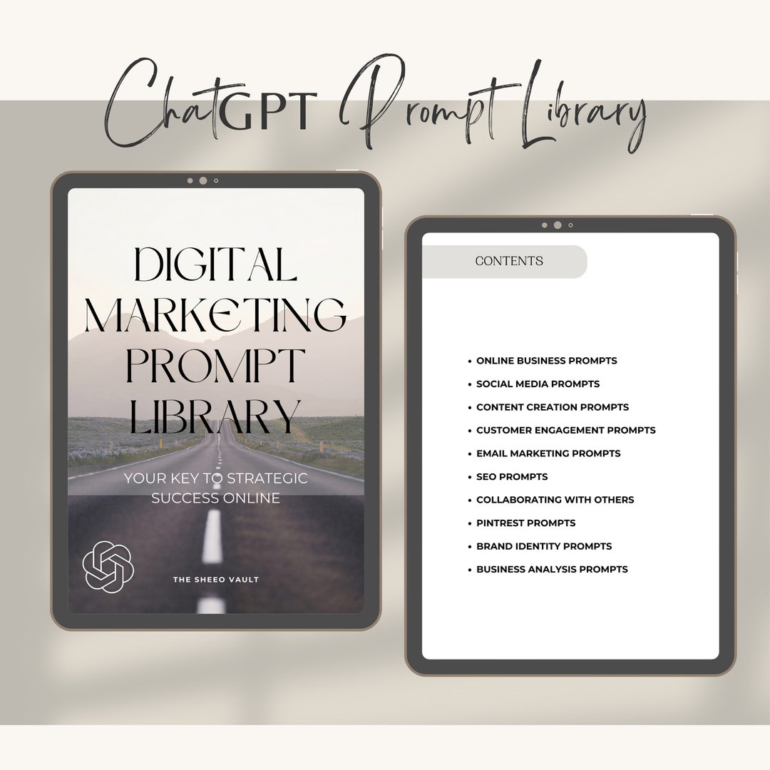 Chatgpt Prompt Library, Digital Marketing Prompts, 250 Ai Prompts for ...