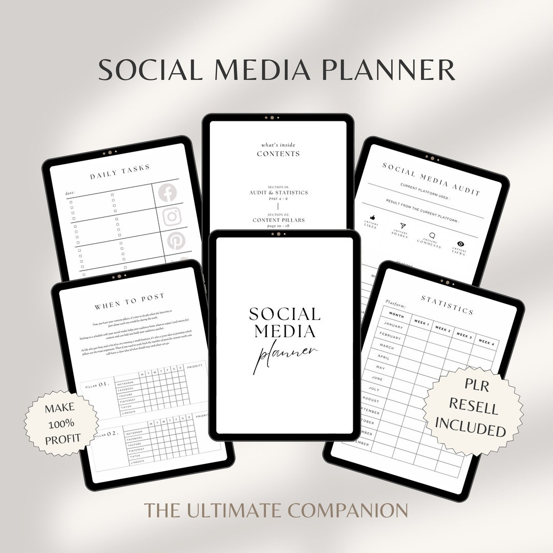 The Ultimate Social Media Planner | Content Planner | Social Media ...