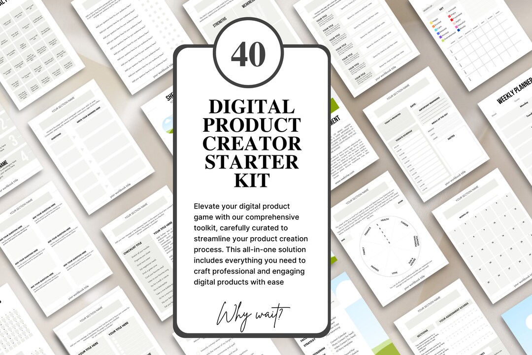 Digital Product Creator Starter Kit: Professional Templates for Covers ...