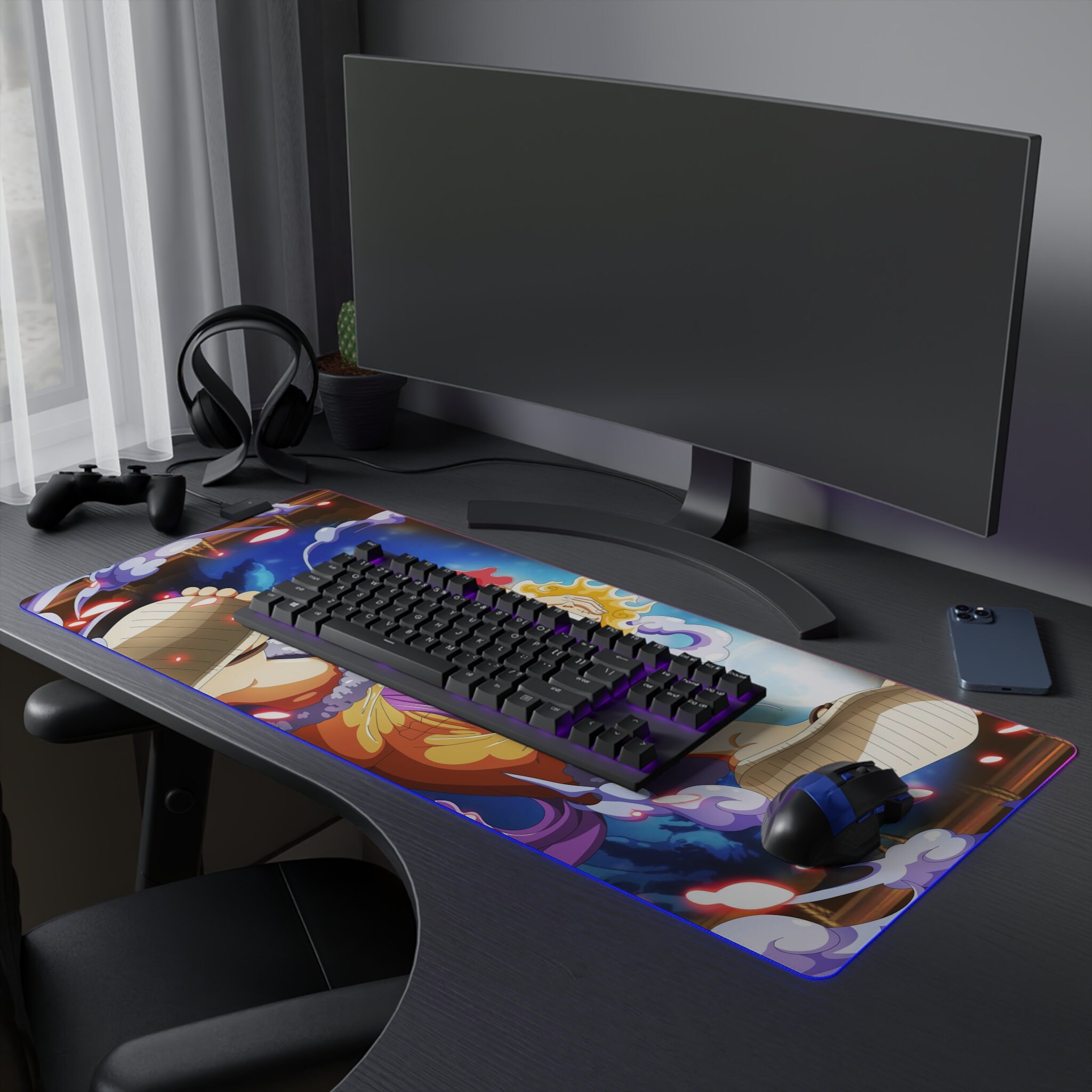 One Piece Monkey D Luffy LED RGB Mouse Pad sold by Cheering Fact | SKU ...