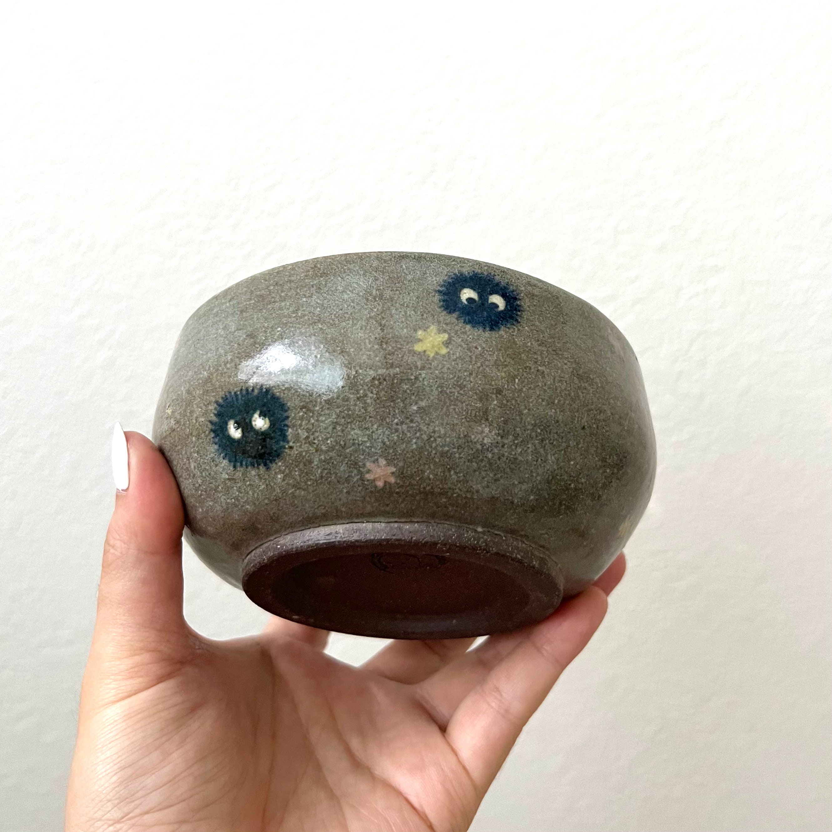 Studio Ghibli Soot Sprite Ceramic Handmade Bowl - Etsy