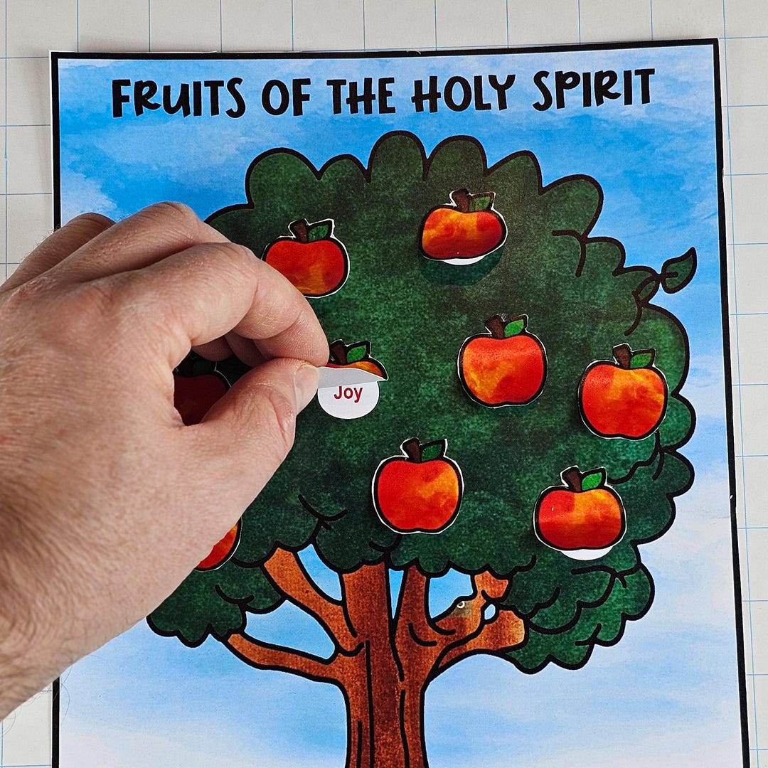 Fruit of the Spirit Kids Craft | Printable Bible Activity & Coloring ...