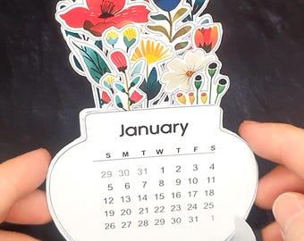 2025 Allison Floral Desk Calendar. Fits Calendar Jewel Case or Can Be ...