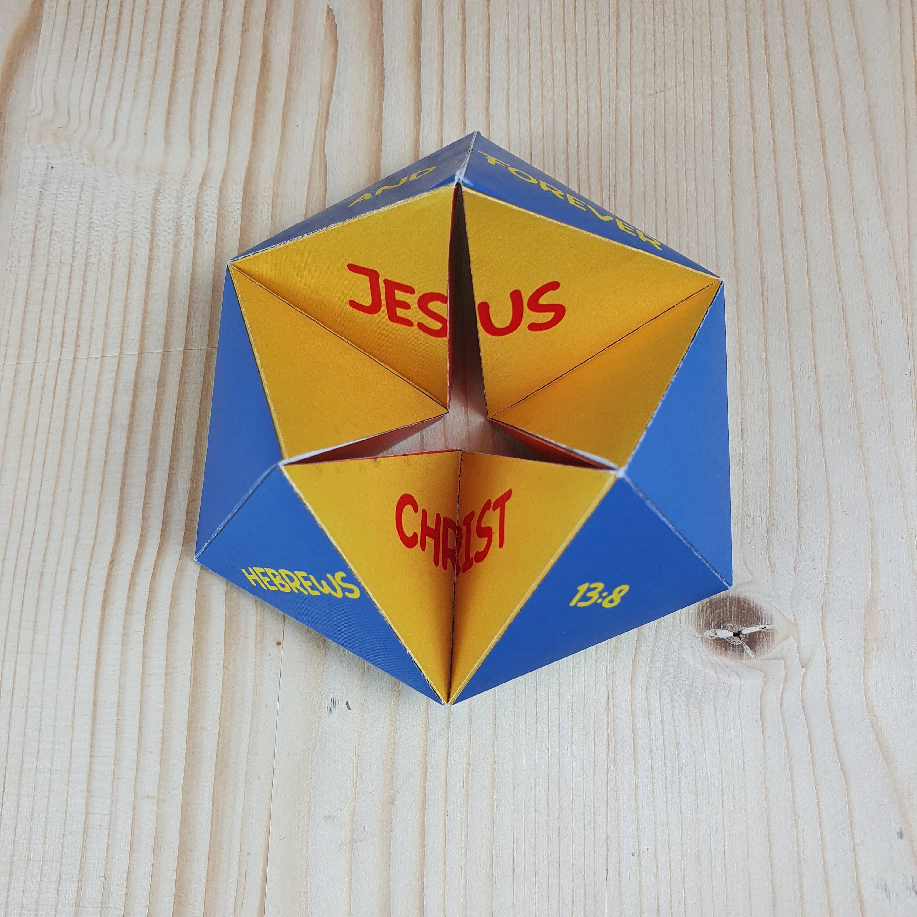 Printable Paper Tetrahedron With Customizable Bible Verses! - Etsy