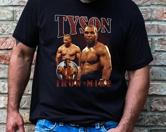 Retro Mike Tyson Boxing Digital, Vintage Graphic Tee, Puch Out Mike ...