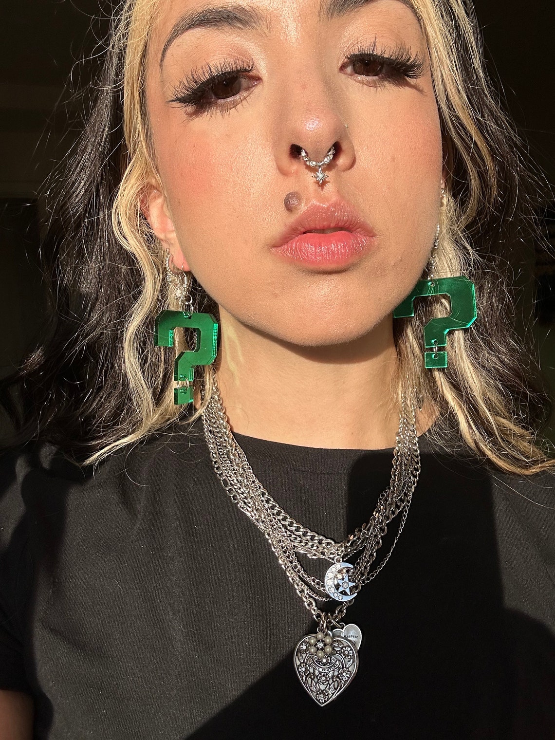 Tipper Question Mark Earrings - Etsy