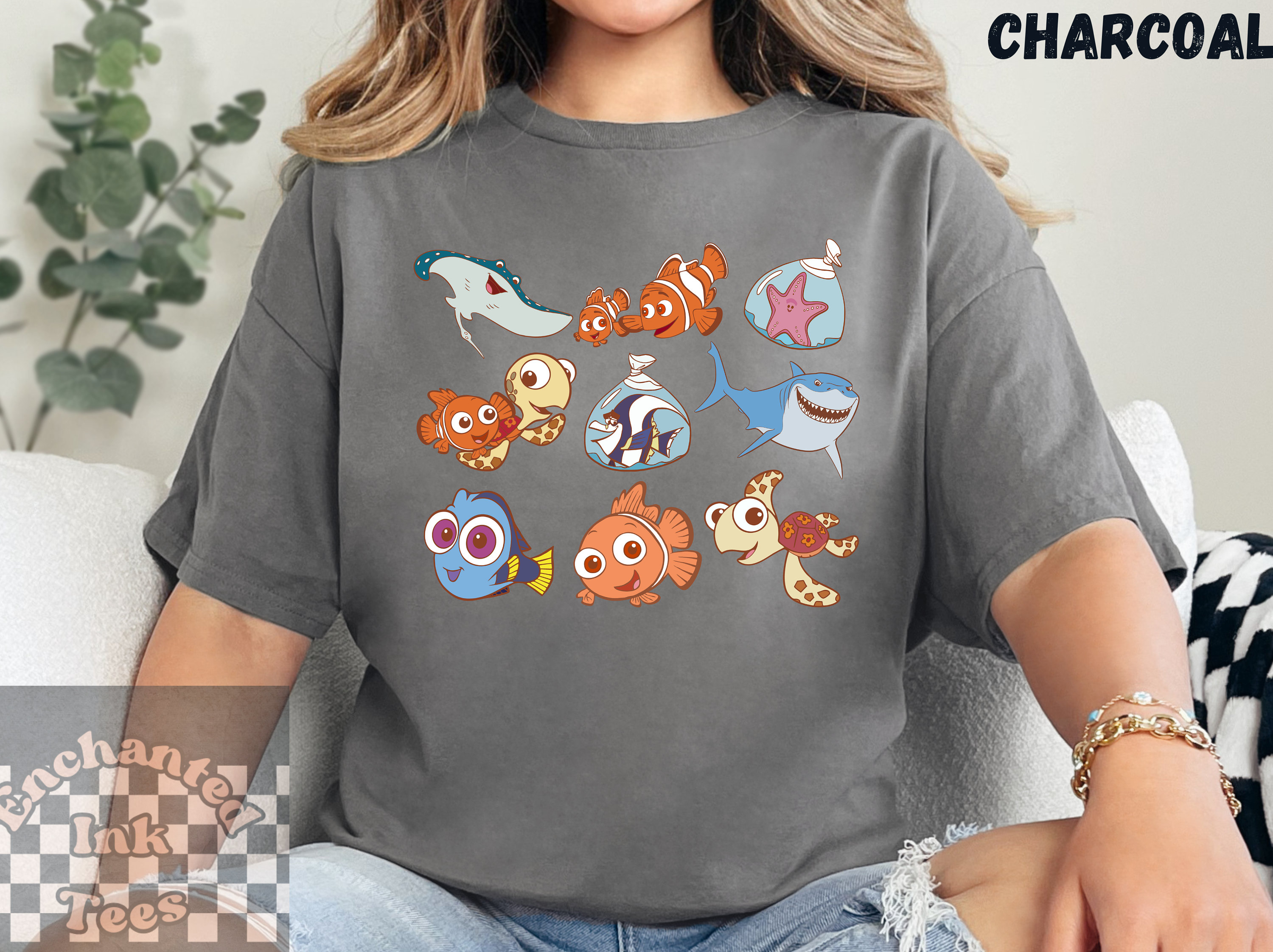 Finding Nemo Dory Doodles Unisex Sweatshirt, Vintage Oversized Disney T ...