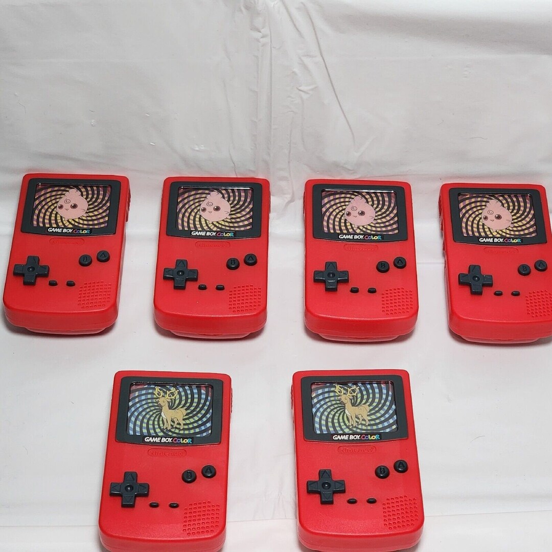Lot of 6 Red Burger King Pokemon Gameboy Color Kids Meal Toys - Etsy