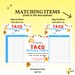 INSTANT DOWNLOAD Taco Potluck Labels & Tags Taco Bar Potluck Invite ...