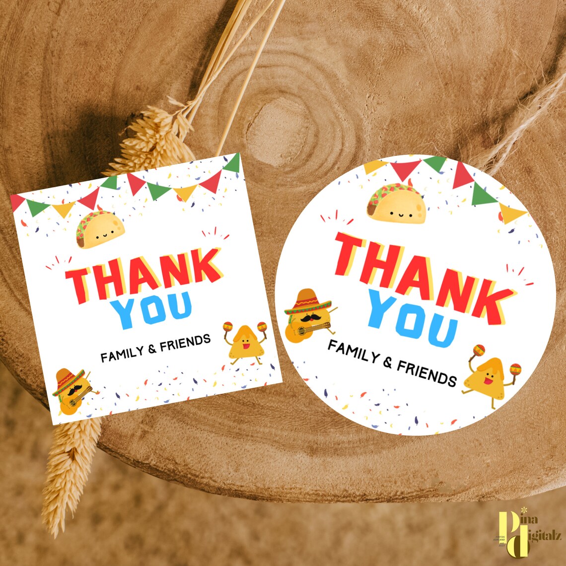 INSTANT DOWNLOAD Taco Potluck Labels & Tags Taco Bar Potluck Invite ...