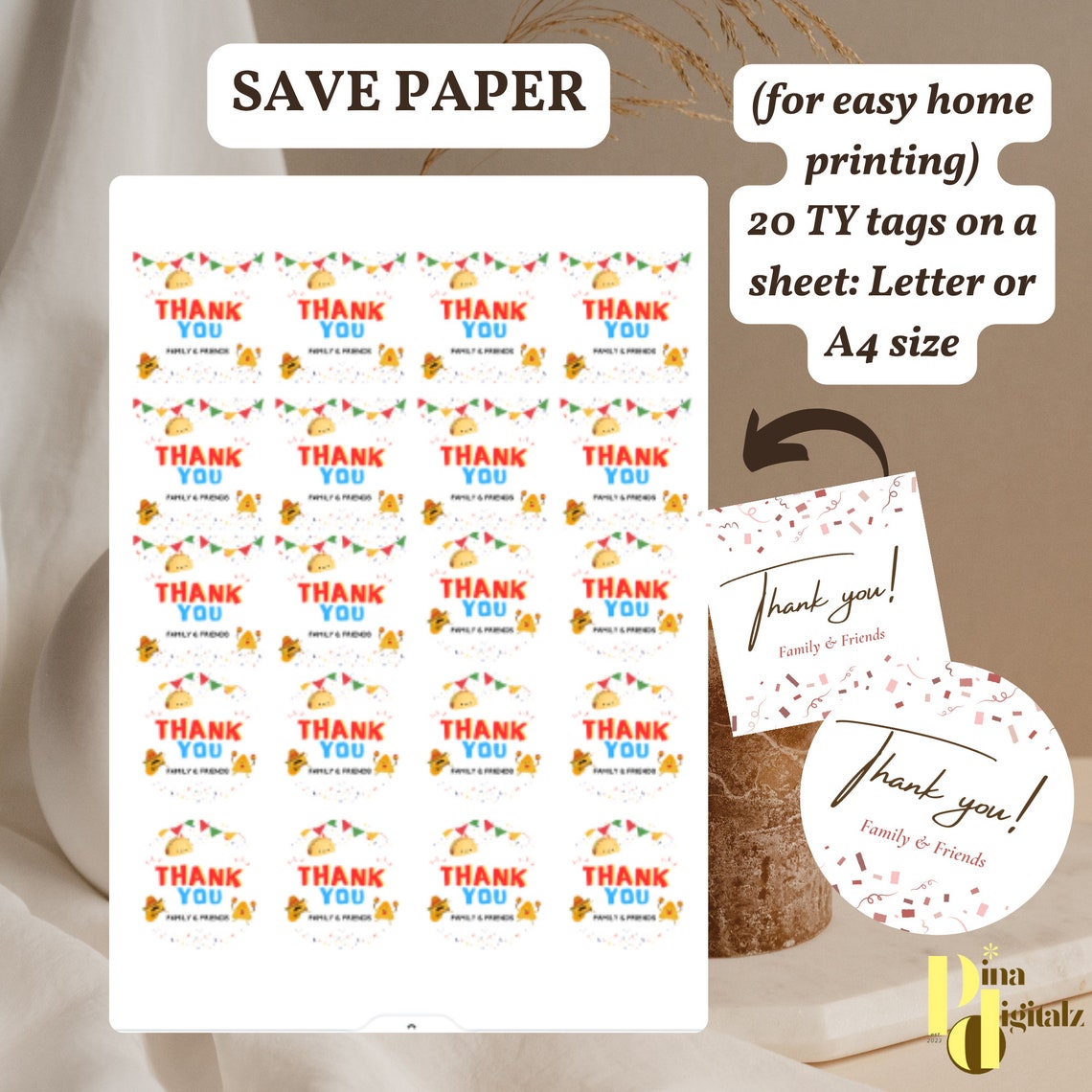 INSATANT DOWNLOAD Goodbye Potluck Labels & Tags Going Away Party ...