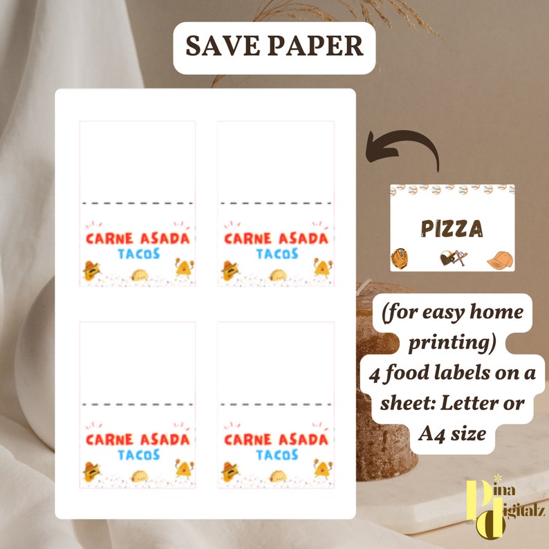 INSTANT DOWNLOAD Baseball Potluck Labels & Tags Baseball Potluck Invite ...