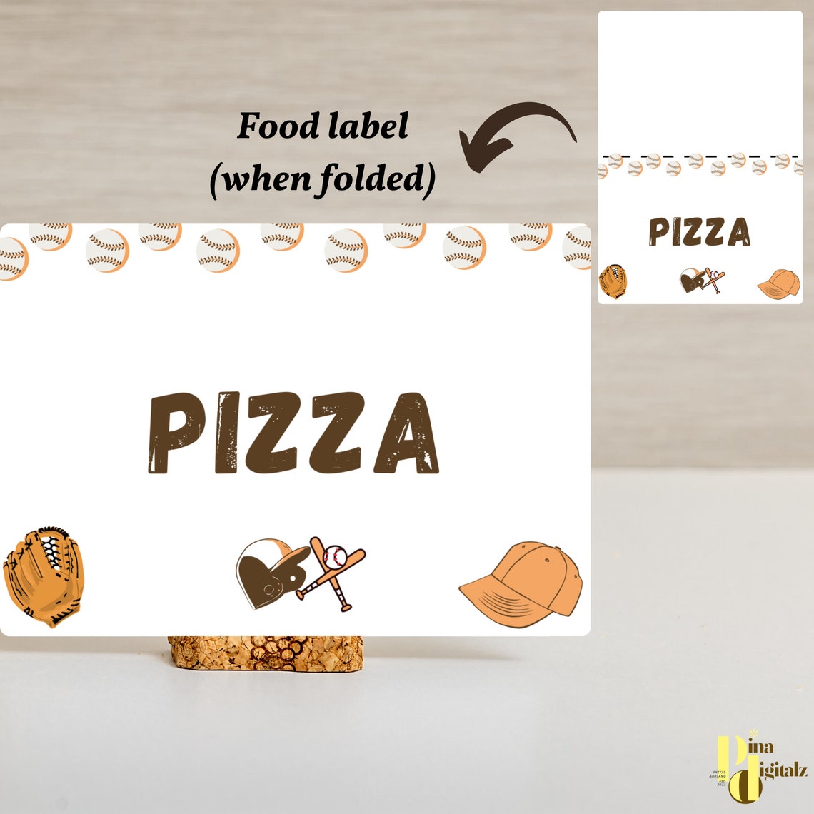 INSTANT DOWNLOAD Baseball Potluck Labels & Tags Baseball Potluck Invite ...