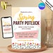 EDITABLE Spring Invitation Template Spring Invitation Digital Potluck ...