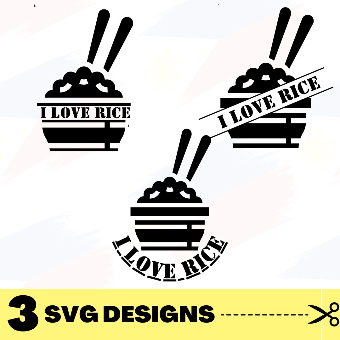 Rice SVG Filipino SVG Rice Lover Cut File for Cricut File - Etsy