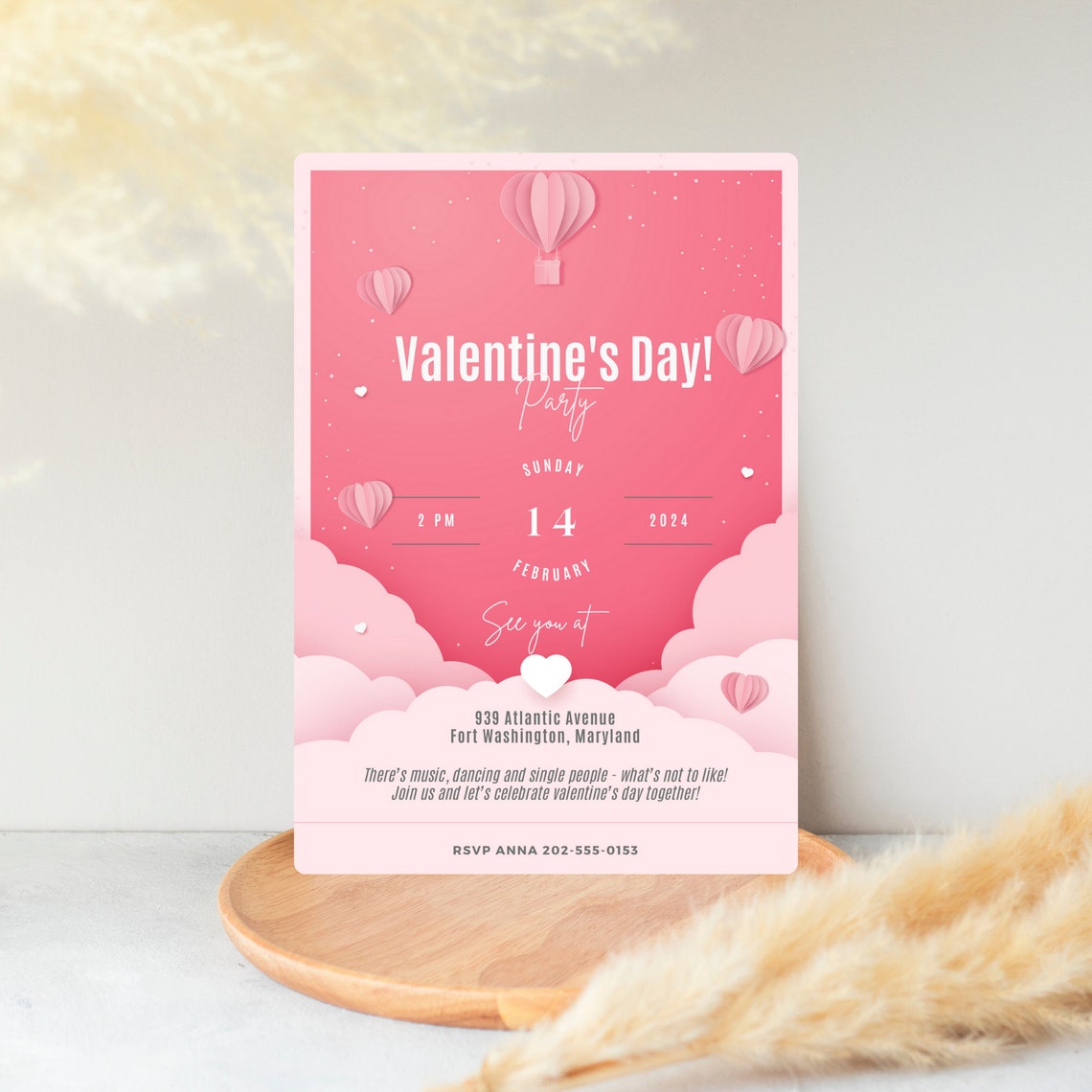 Valentines Invitation for Valentines Day Invite for Valentines Party ...