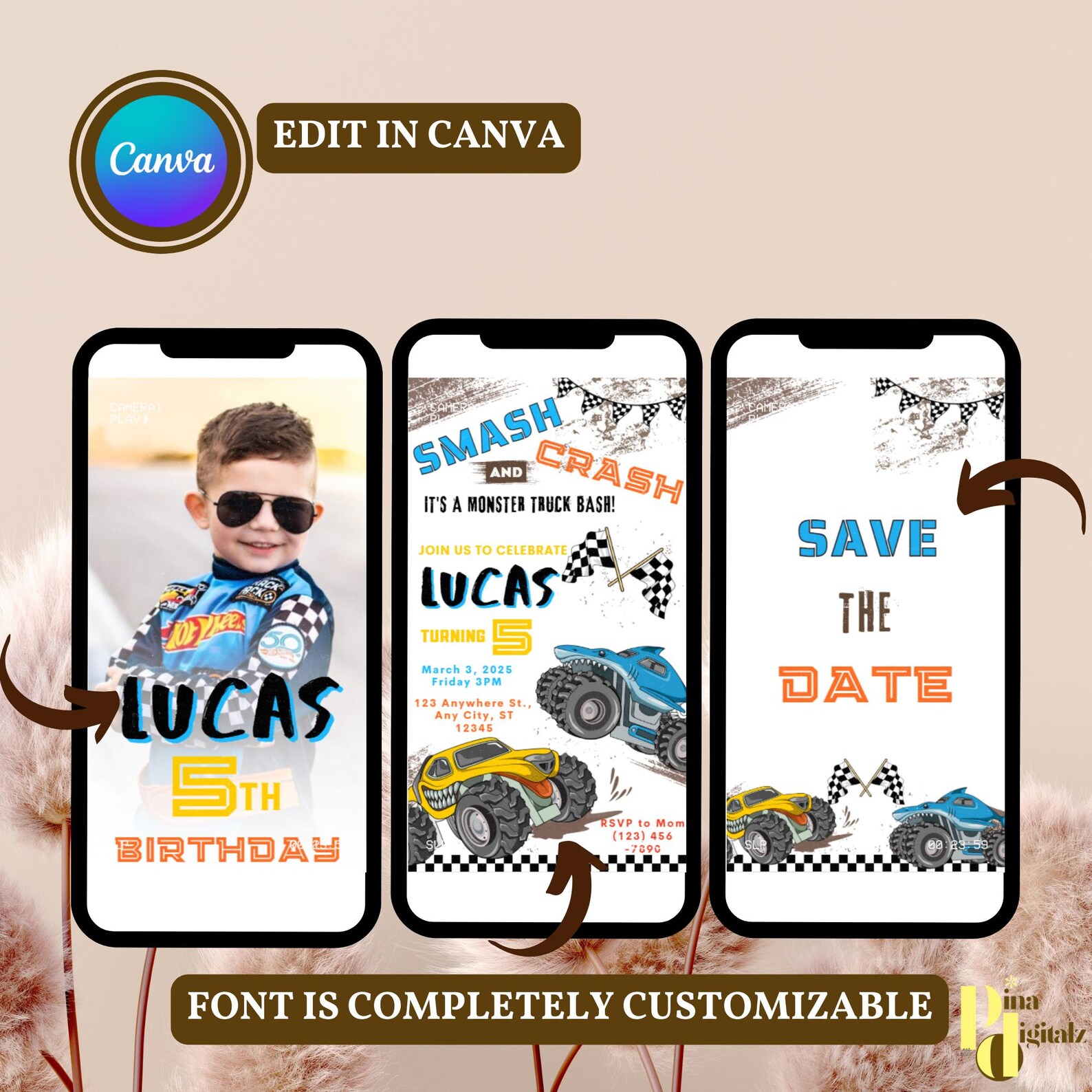 Growing up Fast, Fifth Birthday, Two Fast Invitation, Racing Theme ...