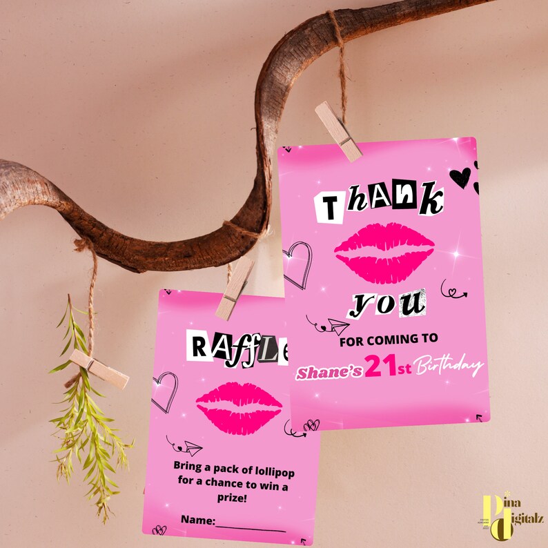 Mean Girls Inspired Digital Invitation Instant Download Sleepover Girl ...