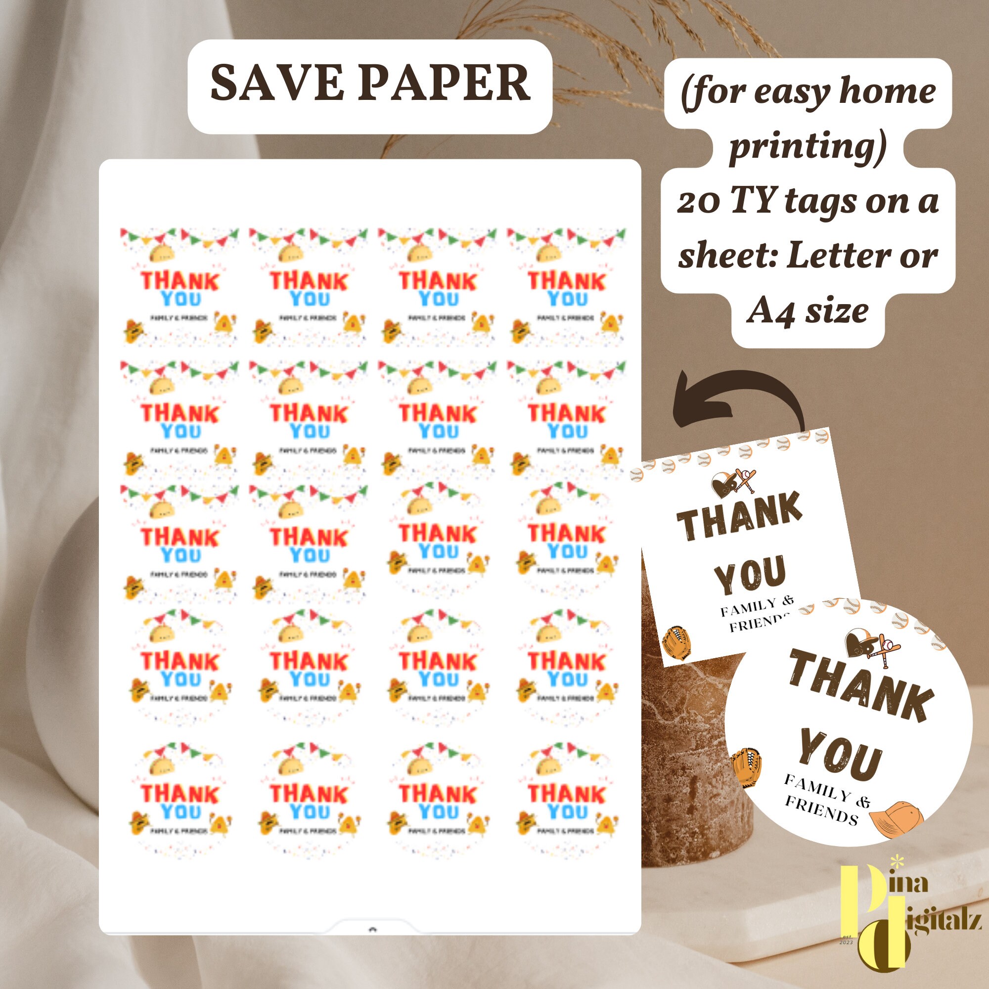 INSTANT DOWNLOAD Baseball Potluck Labels & Tags Baseball Potluck Invite ...