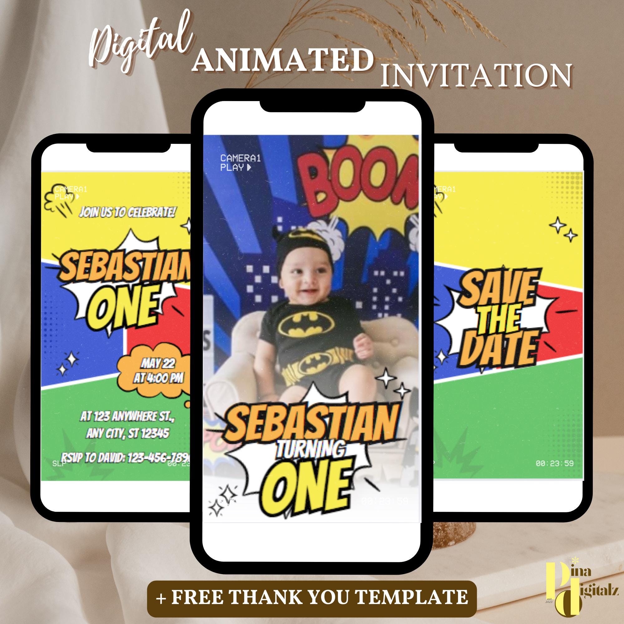 Editable Superheroes Birthday Invitation, Superhero Birthday Invite ...
