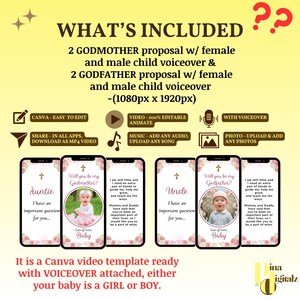 Minimalist Modern Will You Be My Godparents Proposal Card, Godparent ...