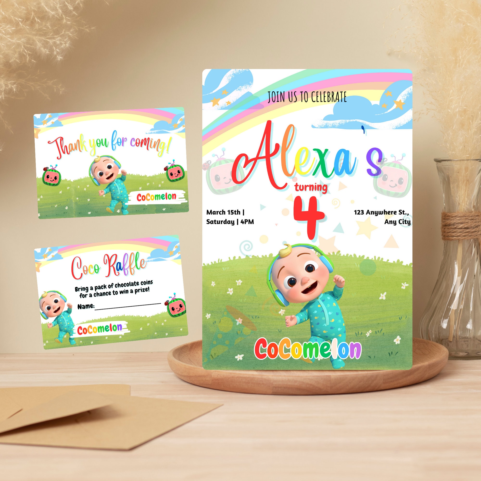 Cocomelon Invitation for Cocomelon Birthday Party Invite for - Etsy