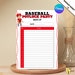 EDITABLE Baseball Potluck Invitation Baseball Potluck Invite Potluck ...