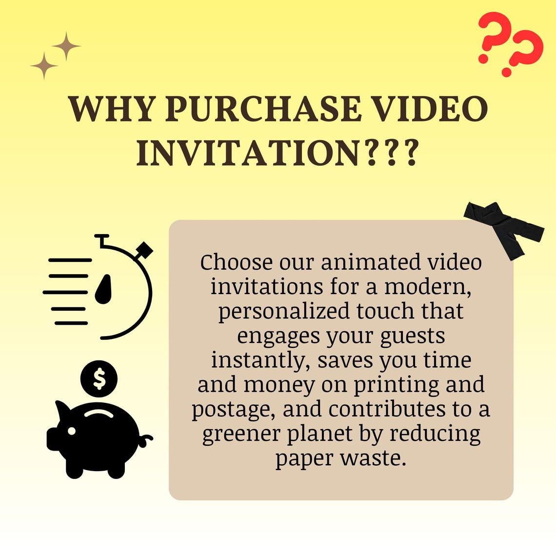 Digital Christmas Party Invitation, Animated Xmas Holiday DIY Invite ...