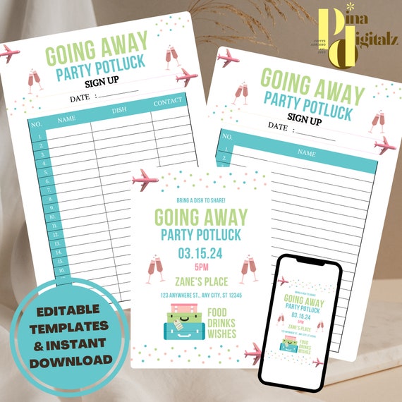 Retirement Potluck Invitation Templates Retirement Party Fun Newspaper
