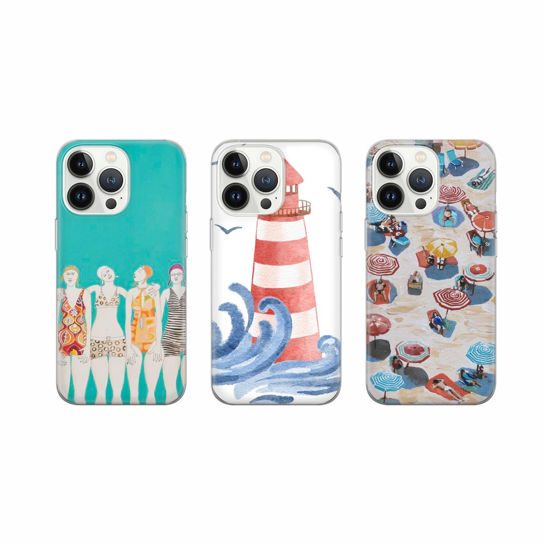Summer Vacation Beach Sea Aesthetic Lighthouse Phone Case Fit iPhone 15 ...
