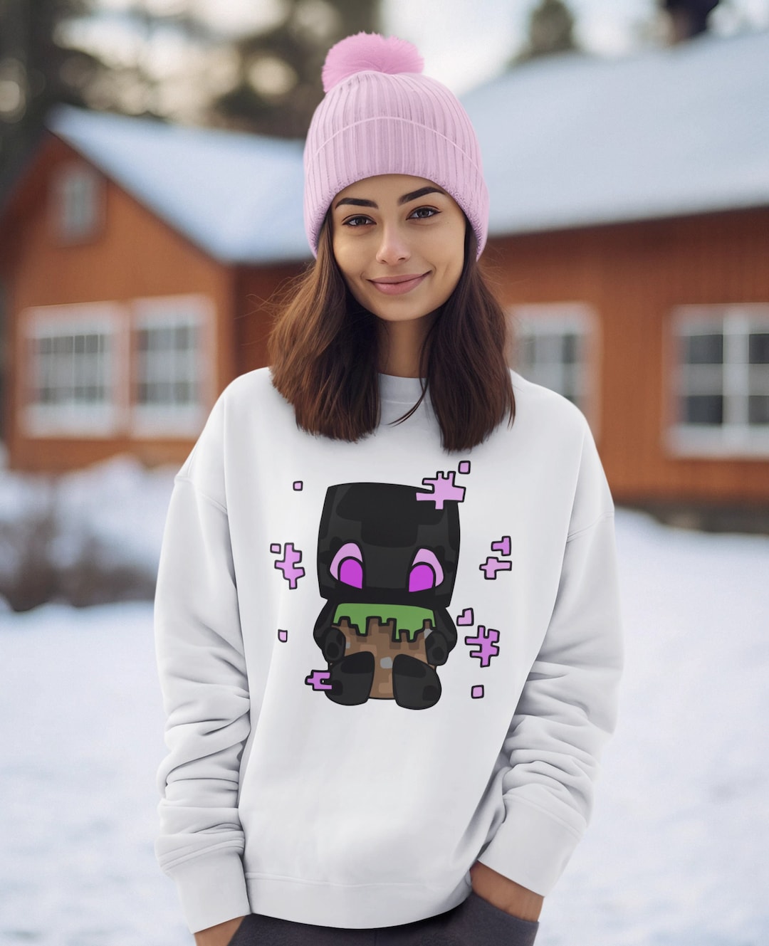 Minecraft Sweat Shirt for Kids Girls Approx Age 5 to 14 Years Old - Etsy