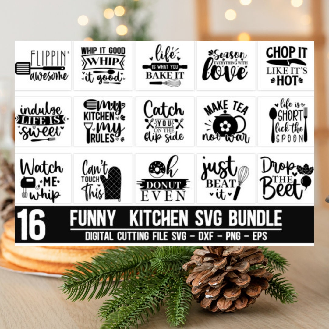 Funny Kitchen SVG Bundle, Kitchen Saying, Kitchen Quote, Apron Svg ...