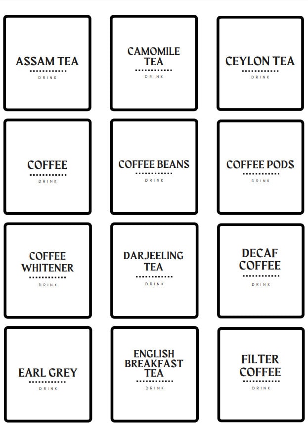 Printable House Labels Bundle Labels for Cleaning, Laundry, Bathroom ...