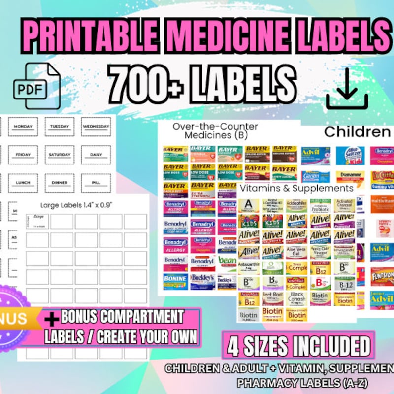 Small Pharmacy Labels - Etsy UK