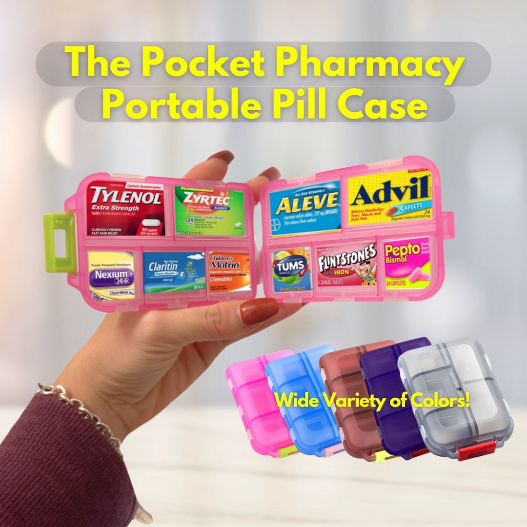 Pocket Pharmacy Pill Case | Travel Pill Organizer Medication Organizer ...
