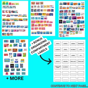 Printable Medicine Labels | Pill Container, Travel Pill Case, Pill Case ...