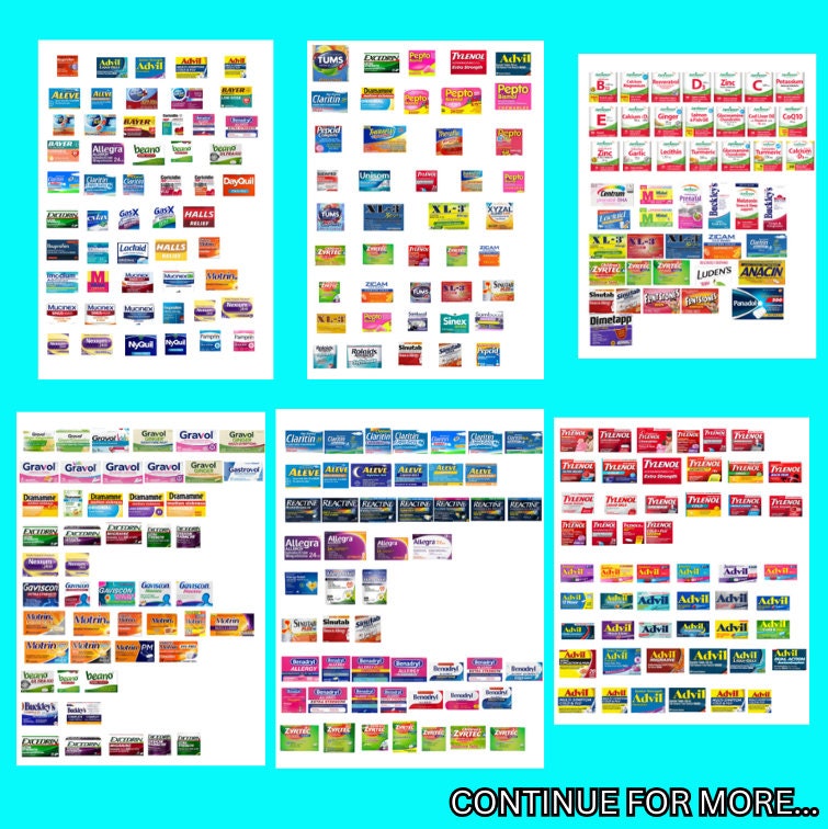 Printable Medicine Labels Pill Container, Travel Pill Case, Pill Case ...