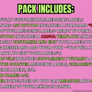 Printable Medicine Labels | Pill Container, Travel Pill Case, Pill Case ...