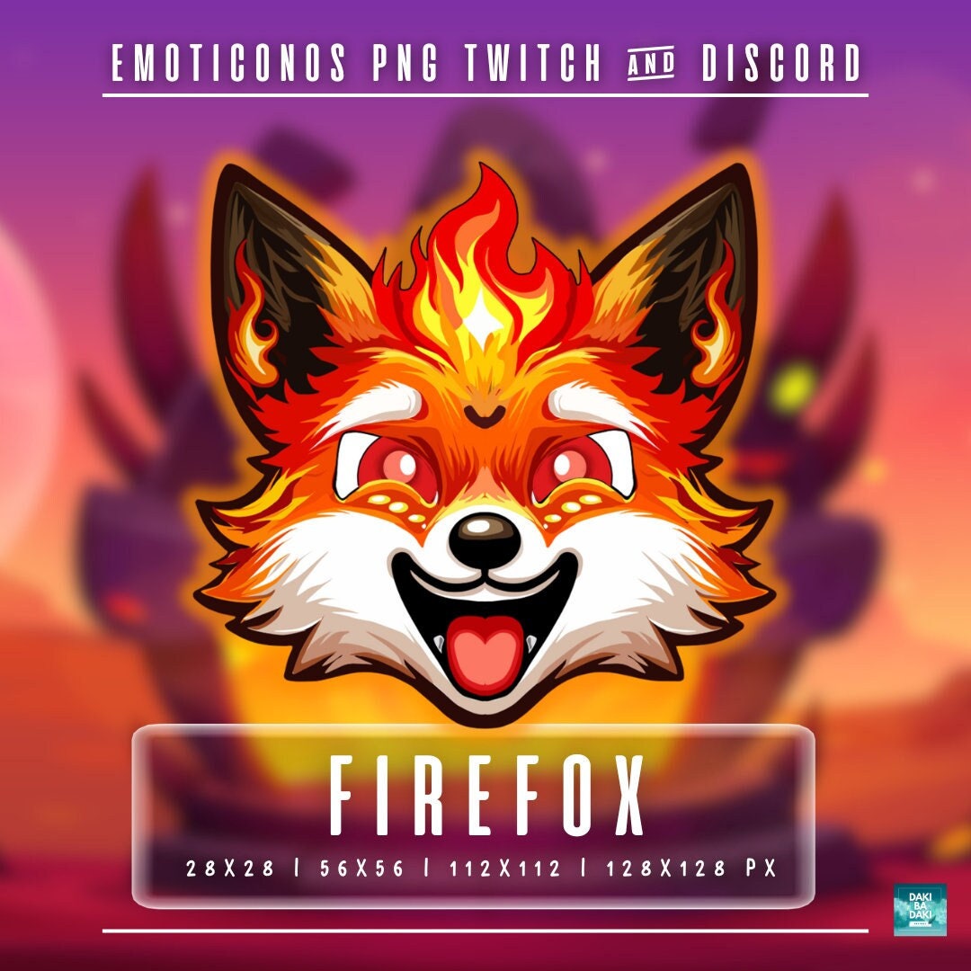 Emoticono Zorro De Fuego FIREFOX PNG Para Twitch & Discord Emote Alta ...