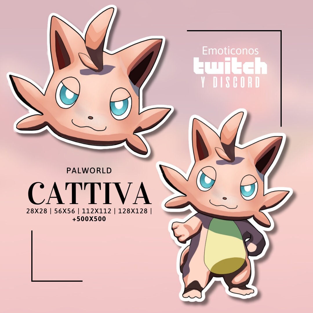 CATTIVA PNG Emoticono De Twitch Y Discord | Colección Palworld | 2 ...