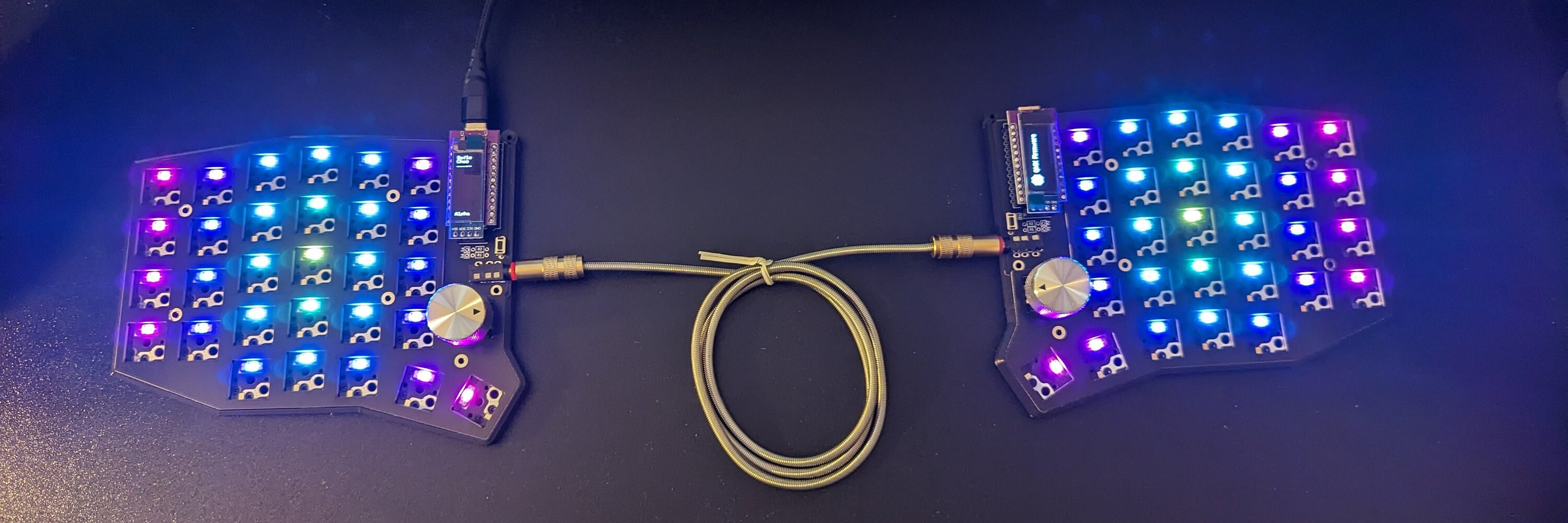 Sofle Choc V2.1 RGB Ergonomic Mechanical Split Keyboard, Custom Built ...