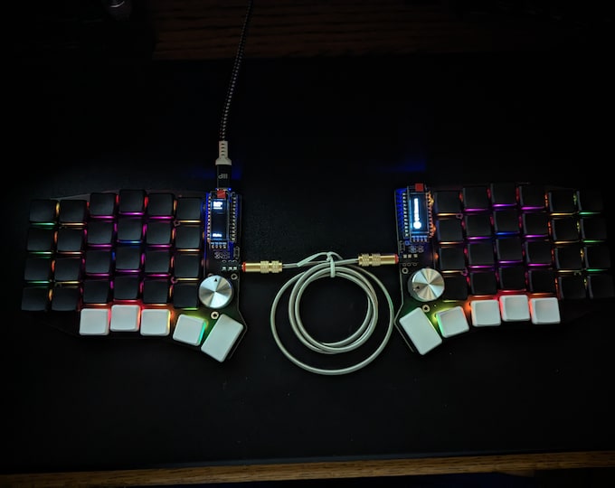 Sofle Choc V2.1 RGB Ergonomic Mechanical Split Keyboard, Custom Built ...