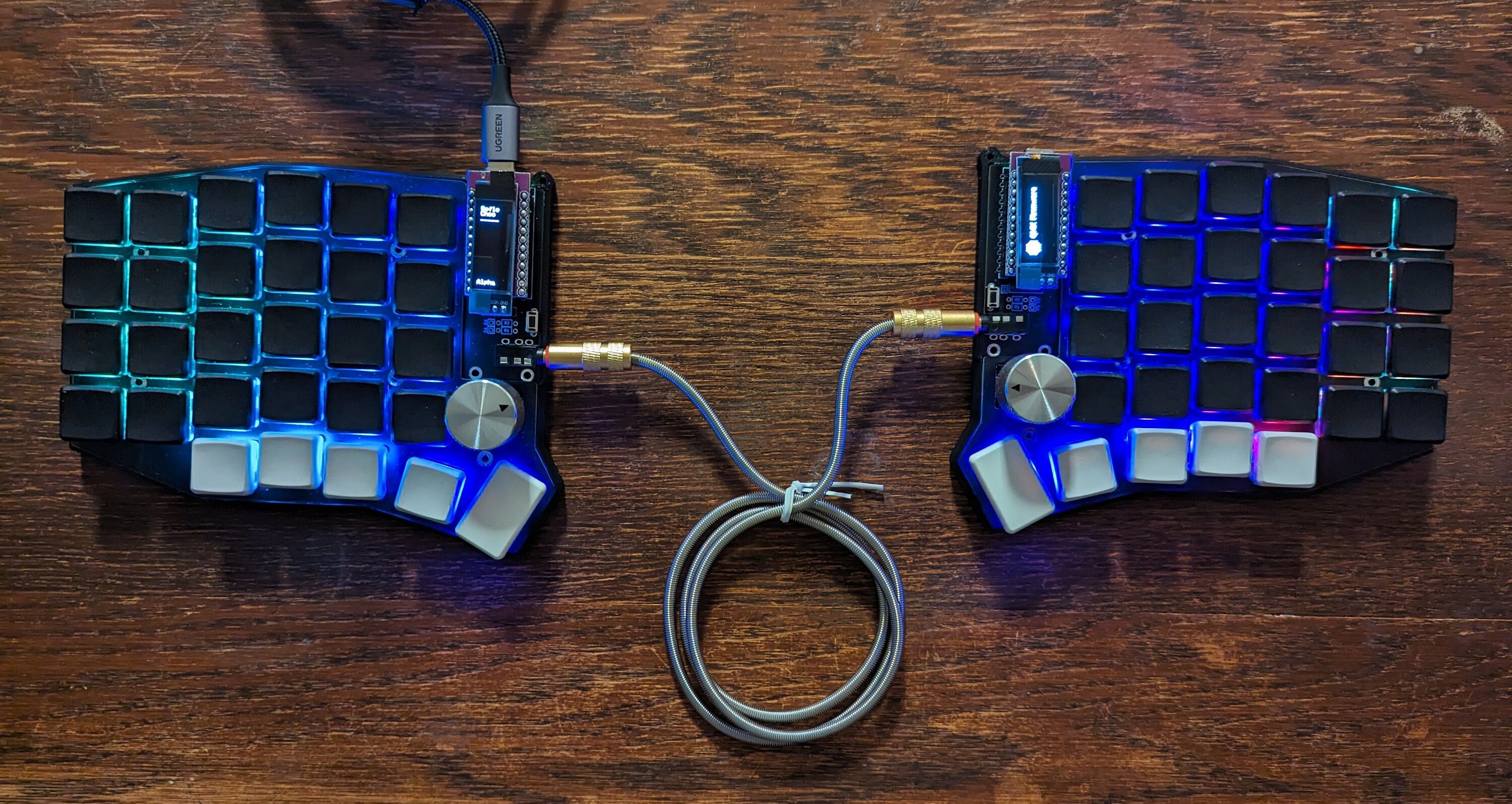 Sofle Choc V2.1 RGB Ergonomic Mechanical Split Keyboard, Custom Built ...