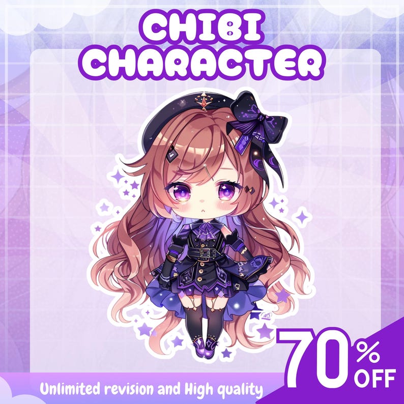 Custom Chibi Character Chibi Anime Chibi Pfp Cute Chibi Commission ...