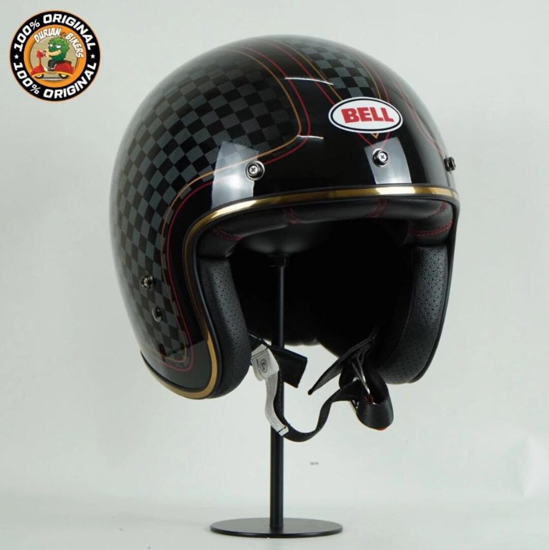 Bell Helmet Custom 500 (RSD Check It Black ) Open Face Helmet Size XL ...