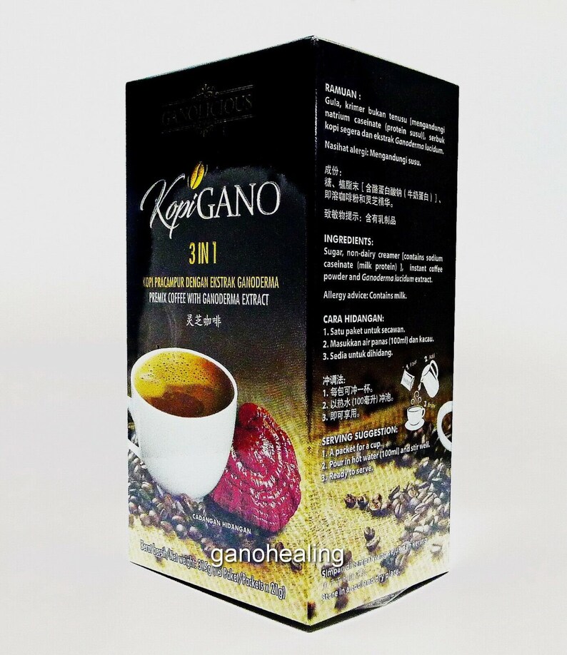 10 Boxes 3 in 1 Coffee Ganoderma Reishi Lingzhi Gourmet Kopi Gano Cafe ...