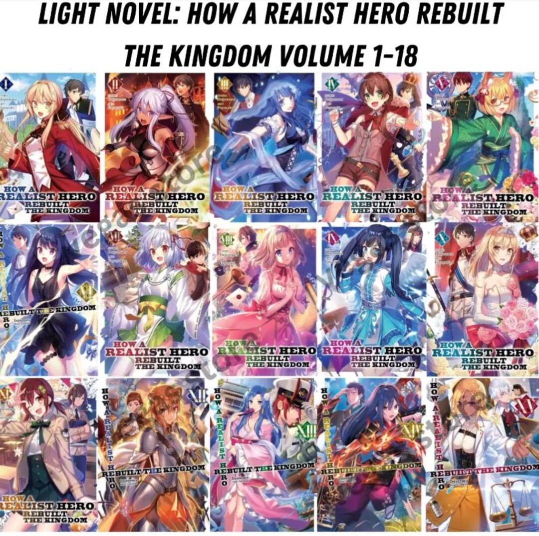 How a Realist Hero Rebuilt the Kingdom Light Novel Vol. 1-18 English Version Full Set Fast ...