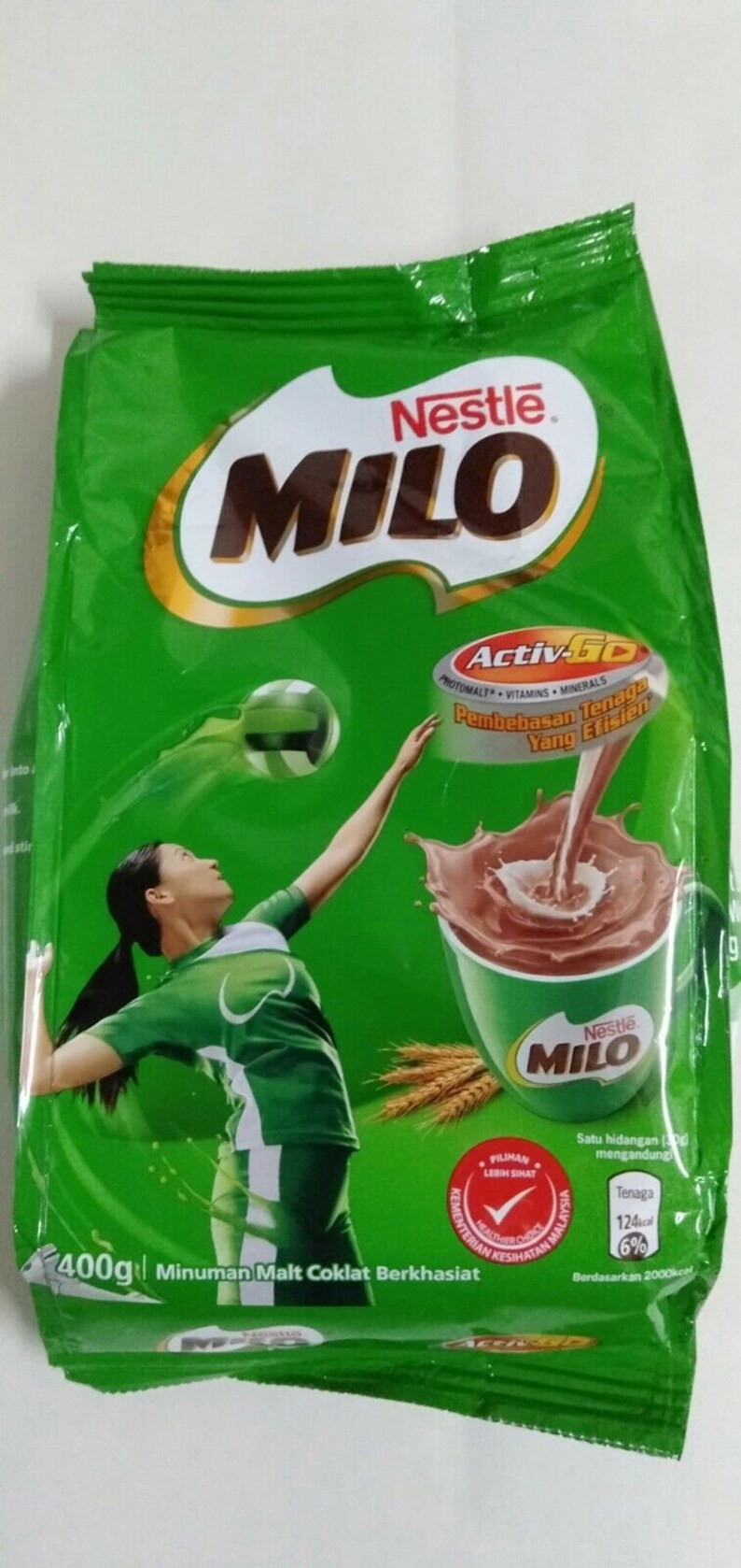 4 X 400G Nestle Milo Active-go Essential Natural Energy Drink Free ...