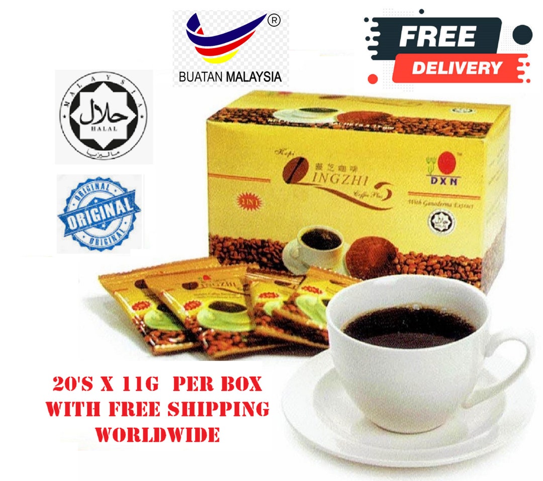 10 Boxes X 20's X 11g Lingzhi Black Coffee With Ganoderma No Sugar Free ...